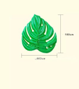 New Giant Inflatable Green Leaf Pool Raft Lounge Foliage Floats Toys ...