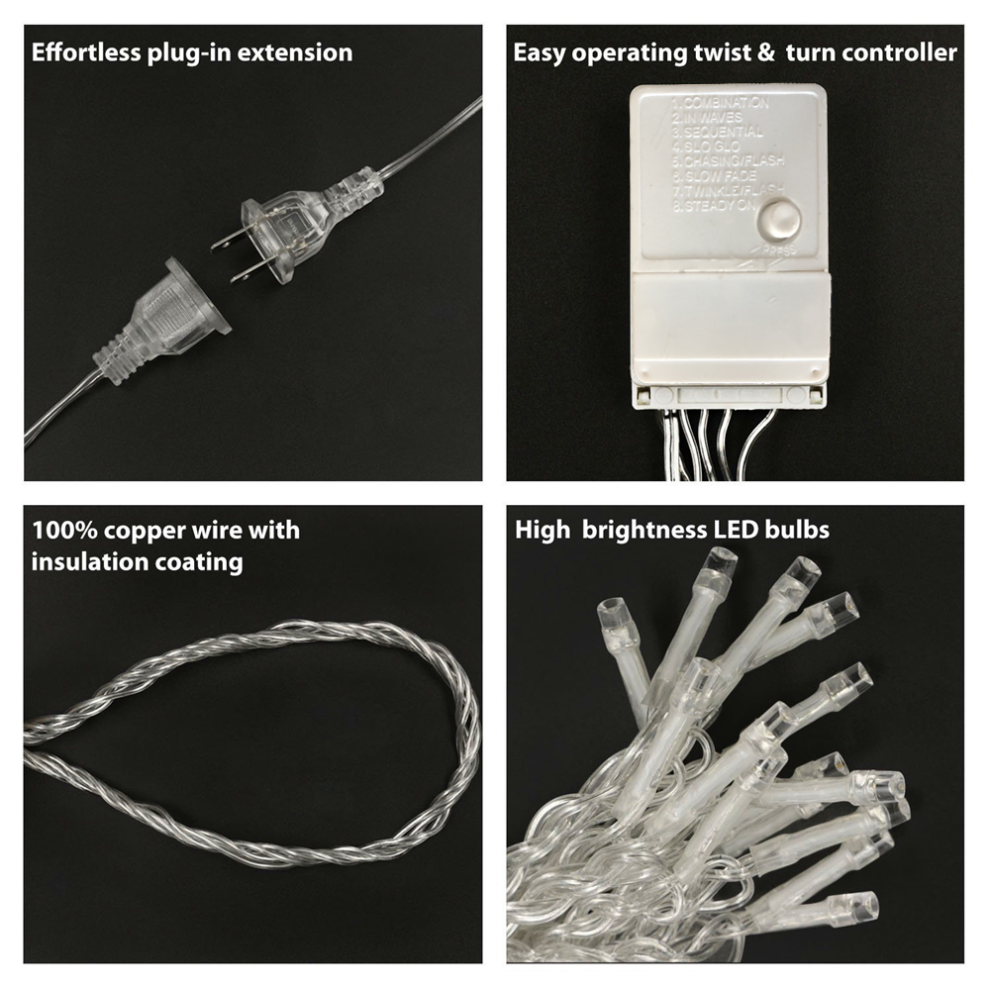 200 LED String Lights – Christmas Tree Lights – NIVTTDOGCATTOY