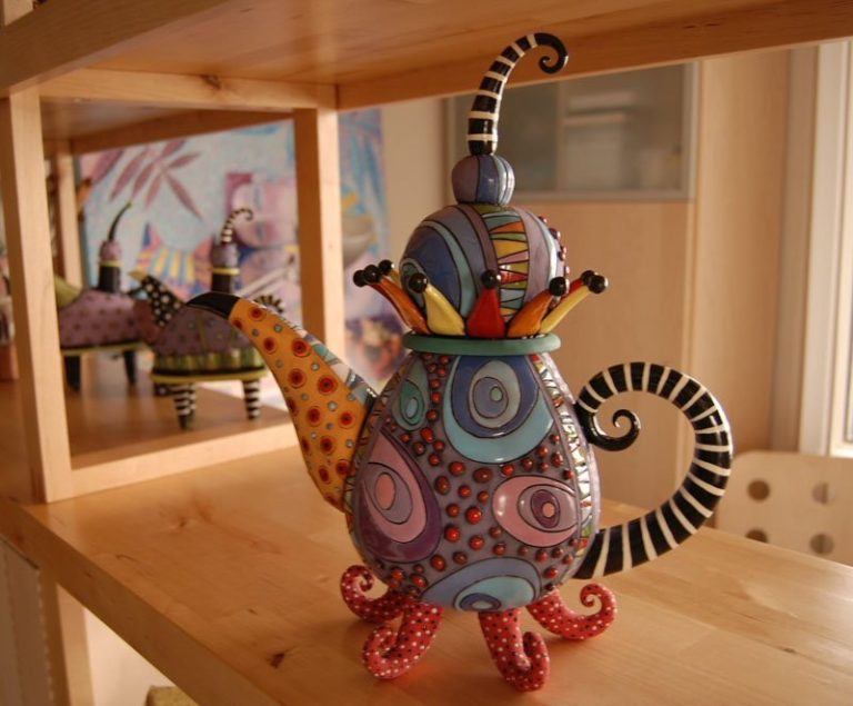 New Colorful creative teapot decoration artwork – NIVTTDOGCATTOY