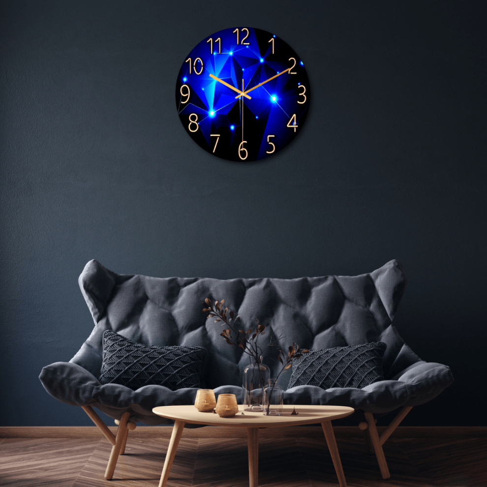 New Modern Visions Geometric Wall Clock – NIVTTDOGCATTOY