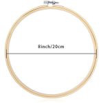 10 Pieces Embroidery Hoops Set Bamboo 8 inch – NIVTTDOGCATTOY