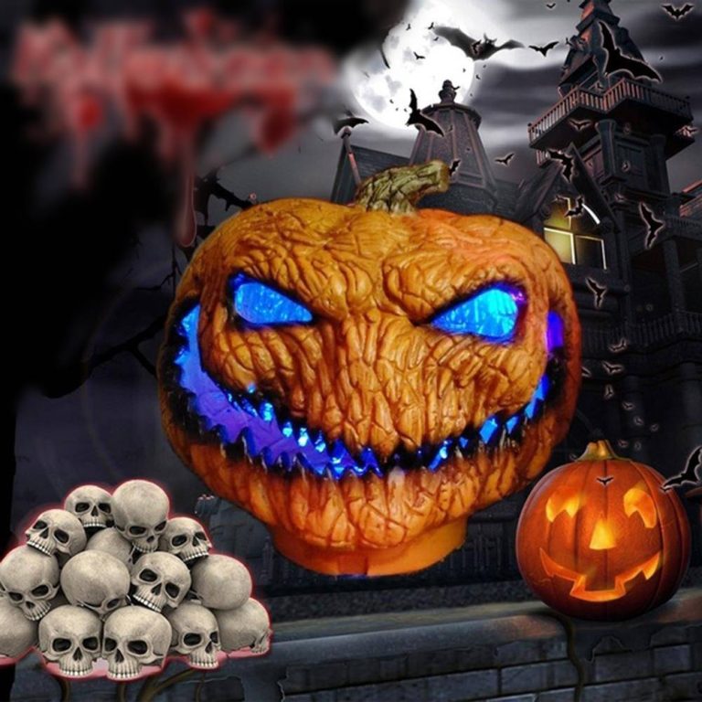 New Halloween Ghost Pumpkin Lights | Holiday Pre-Lit Pumpkin Lantern ...