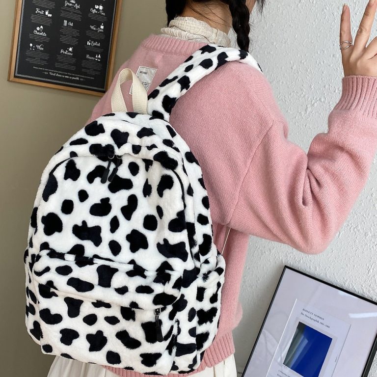 Fluffy Small Cow Backpack – NIVTTDOGCATTOY