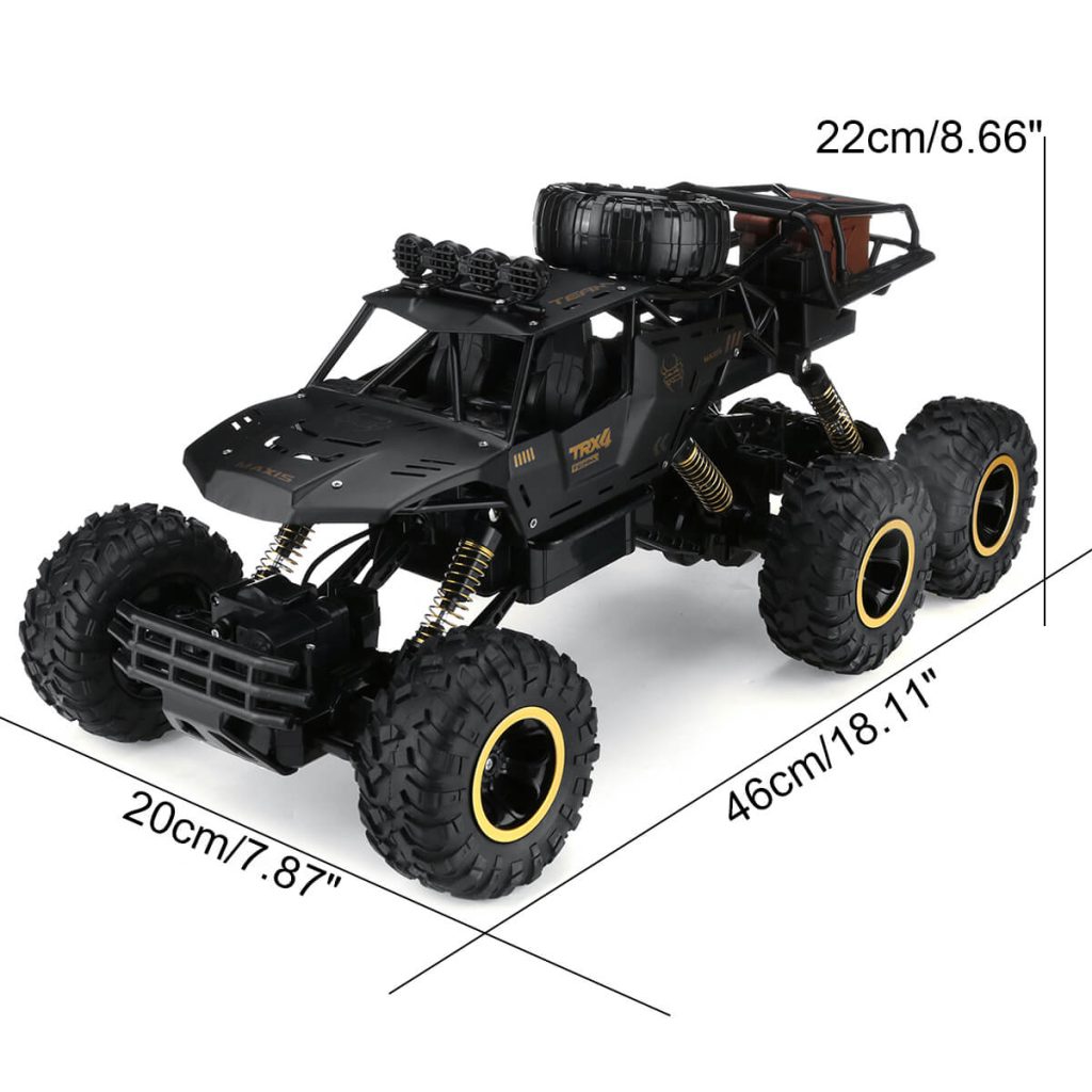 6 Wheels RC Cars For Kids & Adults Monster Truck Double Motor ...